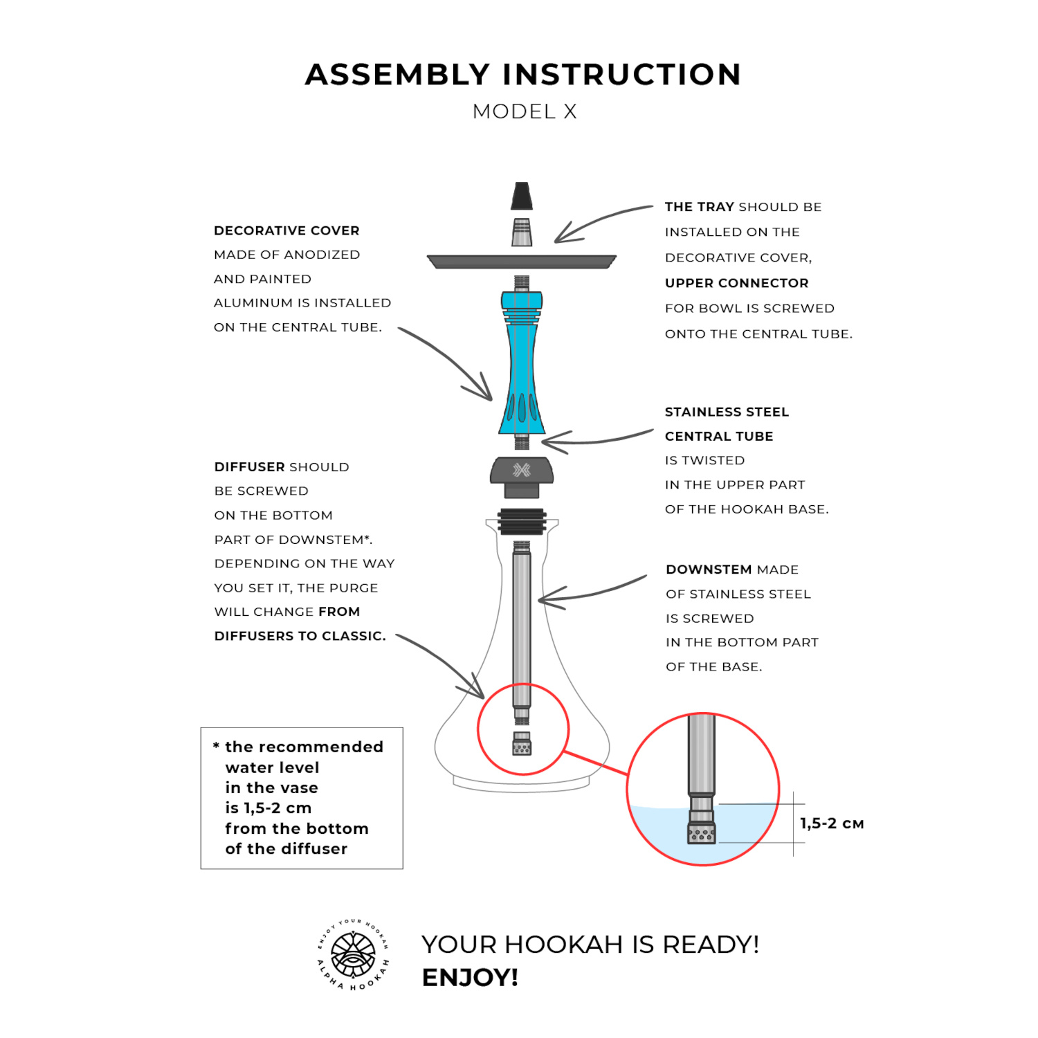 Shisha Alpha Hookah X Stratos+Dzban – Shisha Sklep Cybuch